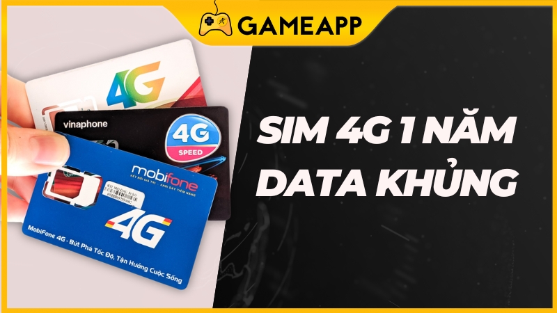 Tổng hợp sim data 4G trọn gói 1 năm, chiến game cày phim không lo nghĩ